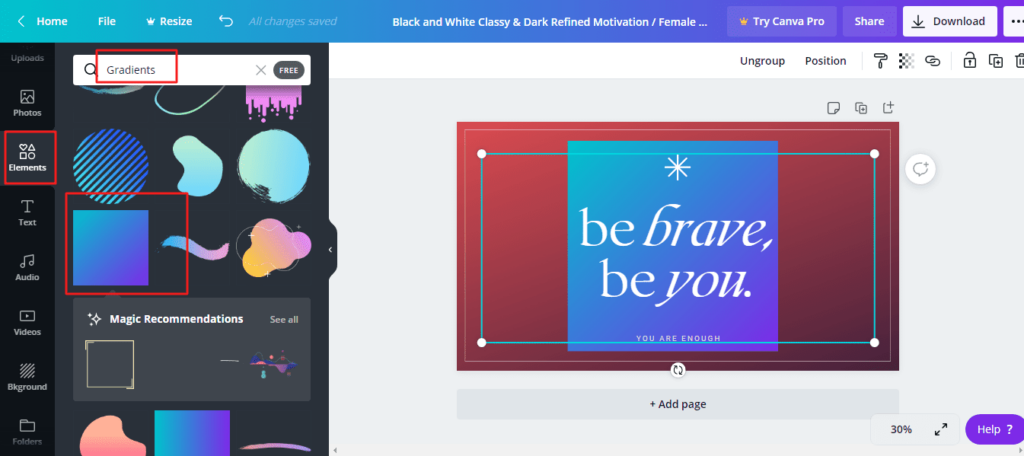 How To Make Gradient Background In Canva Easily 2 Steps 